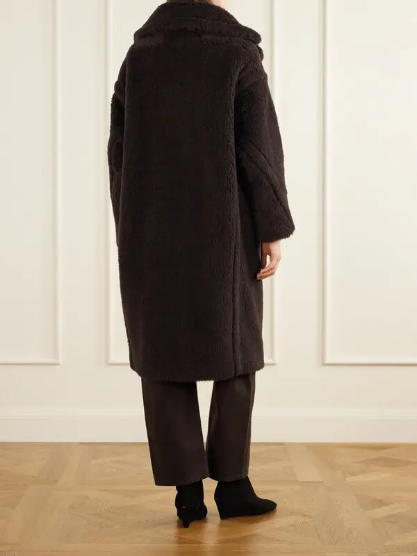 Max Mara Tedgirl Alpaca, Wool And Silk-blend Coat - Brown