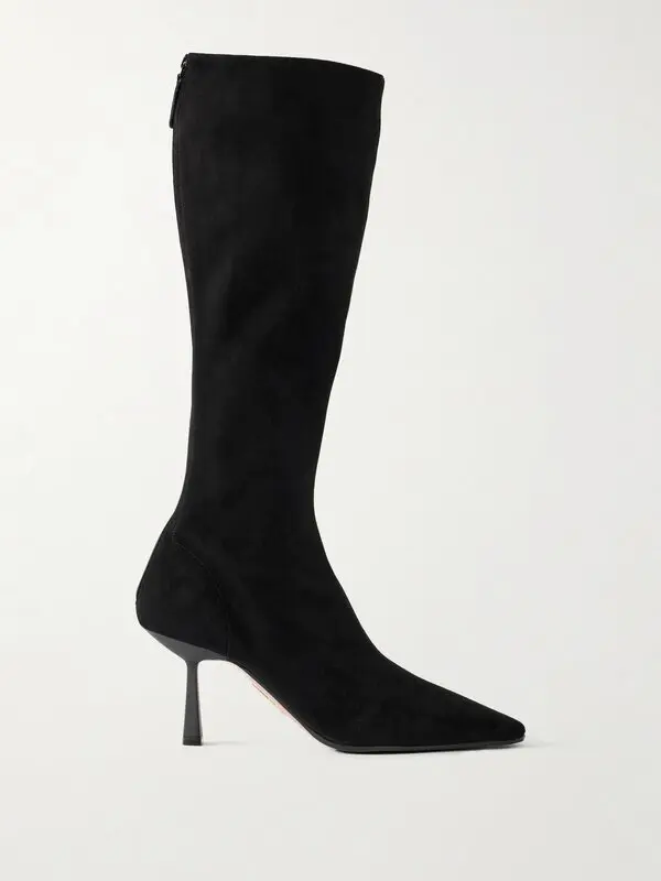 AQUAZZURA Sentier 75 Suede Knee-boots