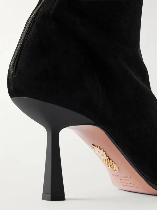AQUAZZURA Sentier 75 Suede Knee-boots