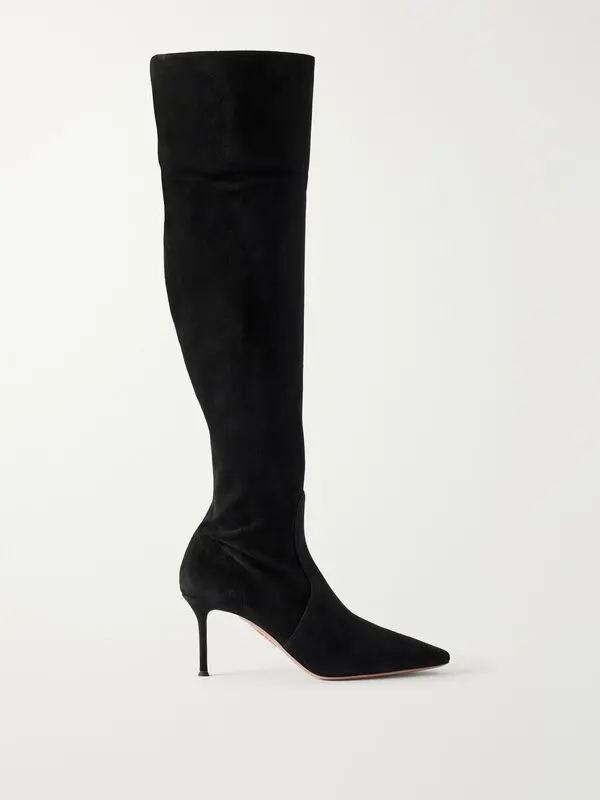 AQUAZZURA Vespera 75 Suede Boots
