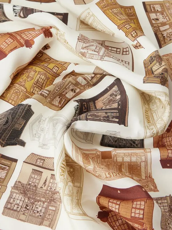Burberry Printed Silk-twill Scarf