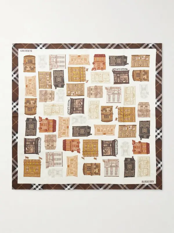 Burberry Printed Silk-twill Scarf