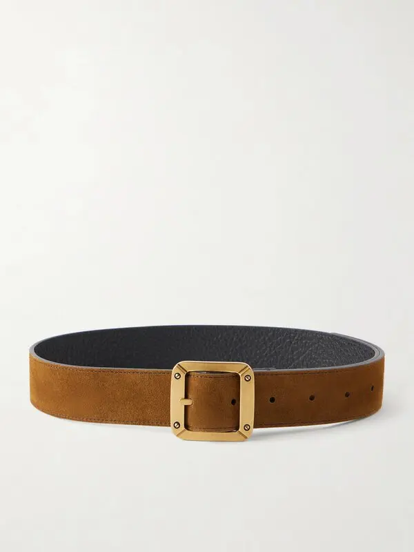 Acne Studios Reversible Suede Belt - Brown
