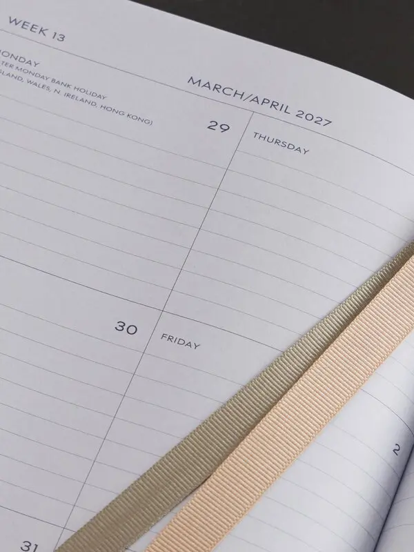 Smythson Soho 2027 Cross-grained Leather Diary