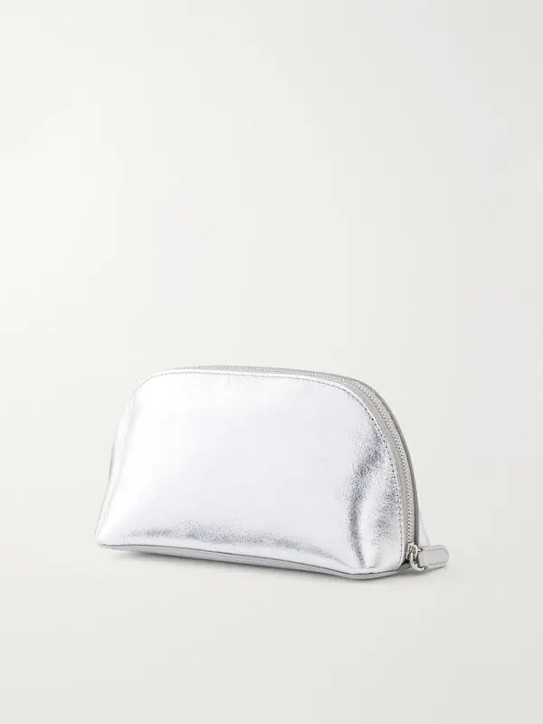 Smythson Metallic Leather Cosmetic Case