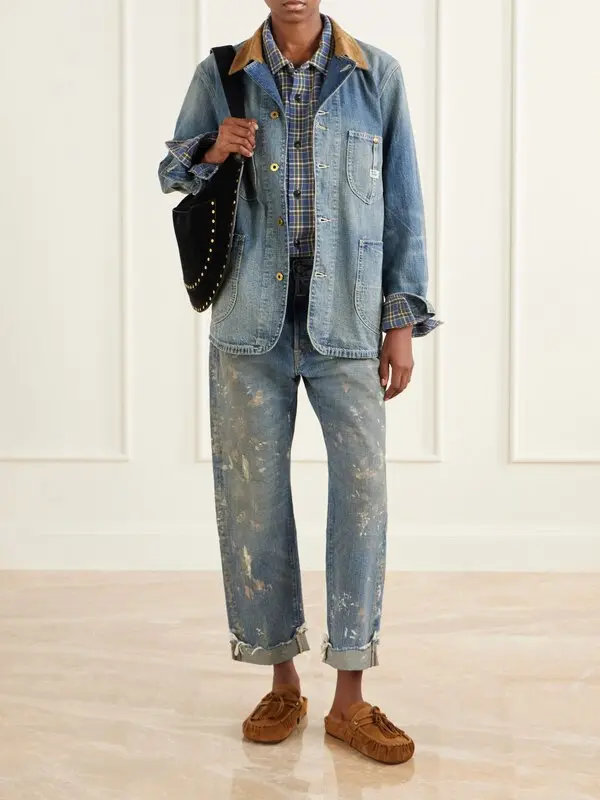 Ralph Lauren Paint-splattered Boyfriend Jeans