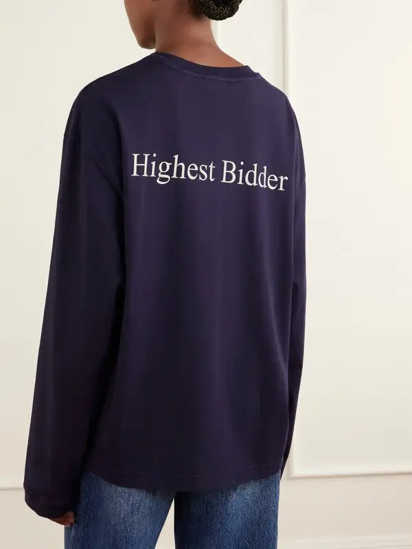 FRAME Sotheby's Logo-embroidered Cotton-jersey Sweatshirt