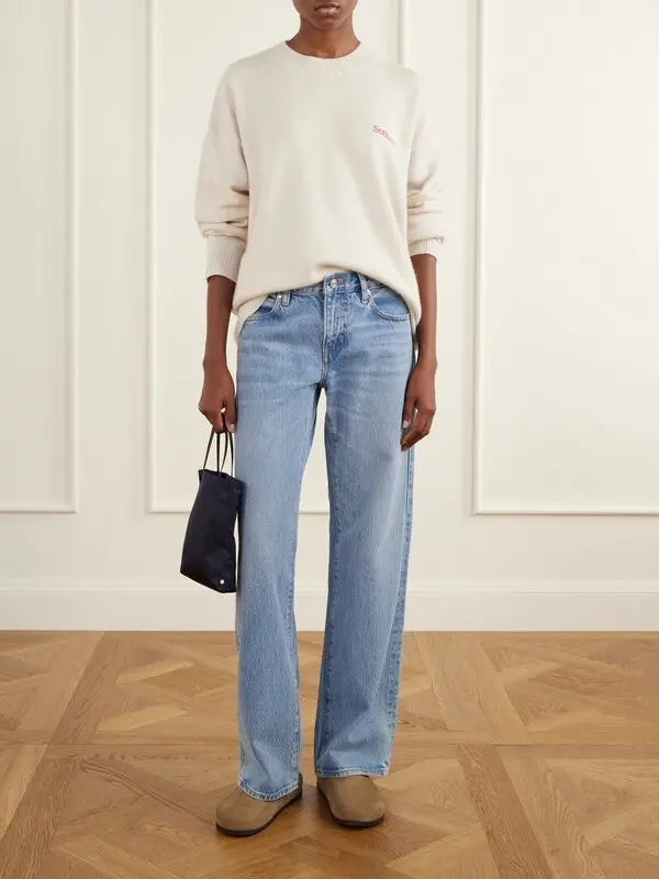 FRAME Sotheby's Logo-embroidered Cashmere Sweater