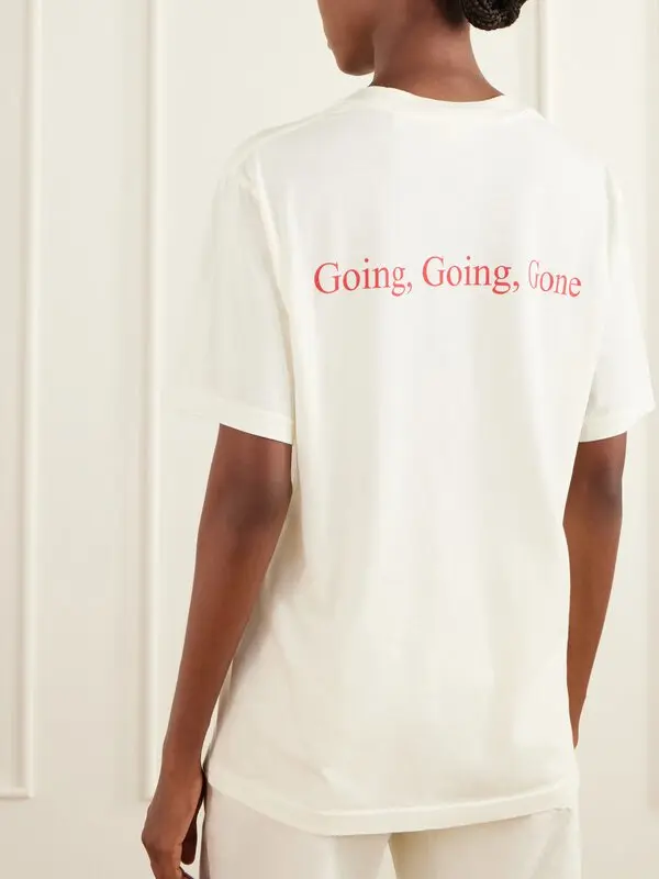 FRAME Sotheby's Printed Cotton-jersey T-shirt