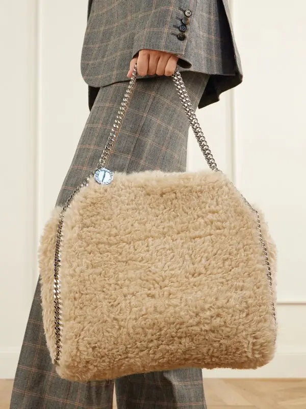 Stella McCartney Falabella Chain-detailed Plush Tote