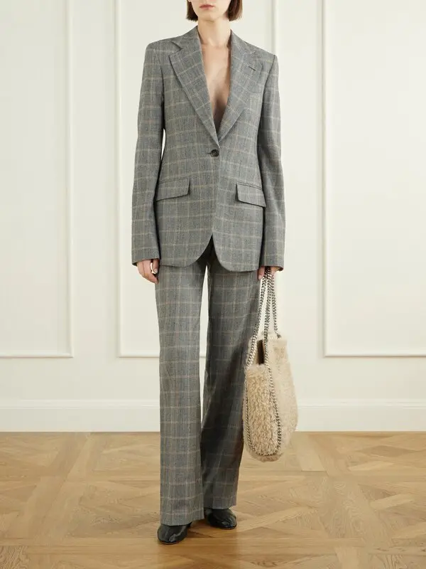 Stella McCartney Prince Of Wales Wool Blazer