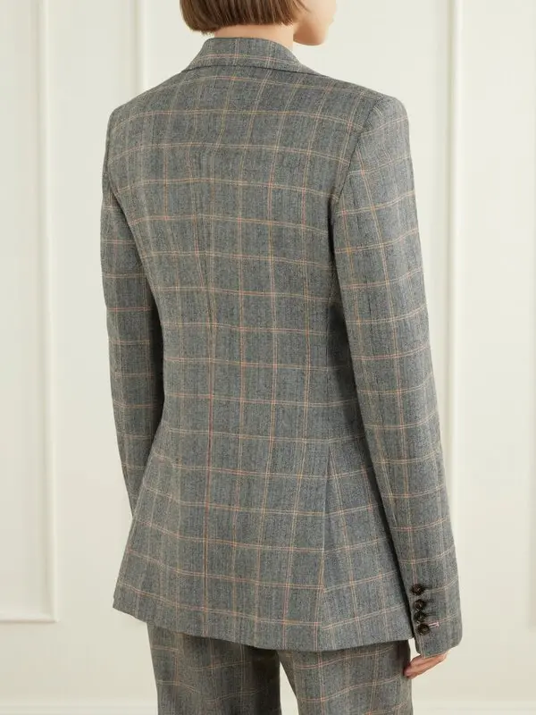 Stella McCartney Prince Of Wales Wool Blazer