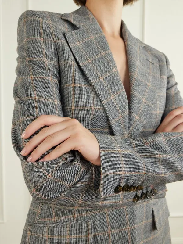 Stella McCartney Prince Of Wales Wool Blazer