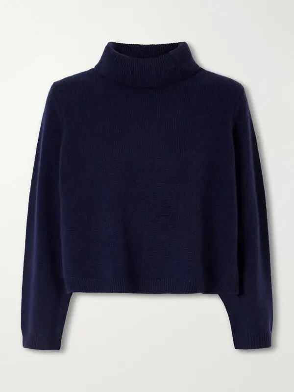 Arch4 Harwood Cropped Cashmere Turtleneck Sweater