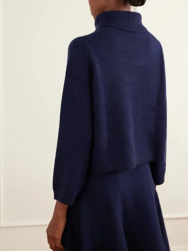Arch4 Harwood Cropped Cashmere Turtleneck Sweater
