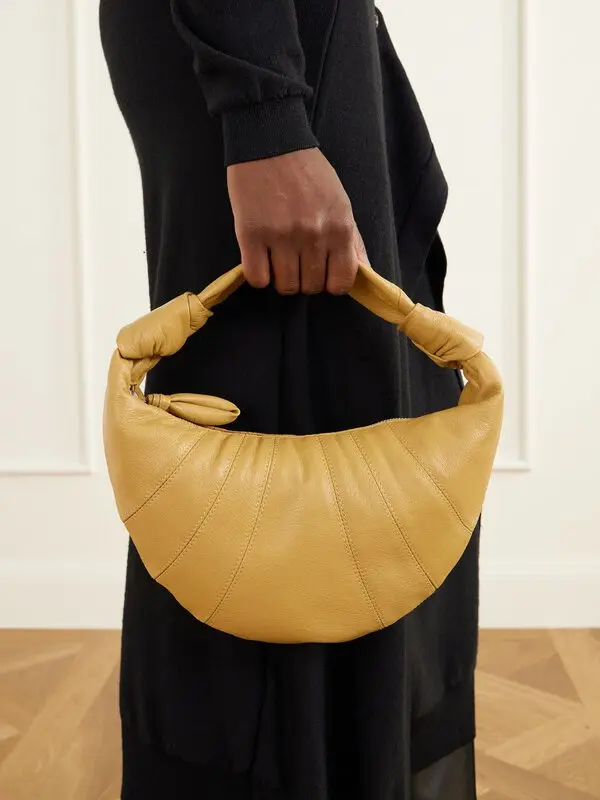 LEMAIRE Fortune Croissant Paneled Leather Shoulder Bag