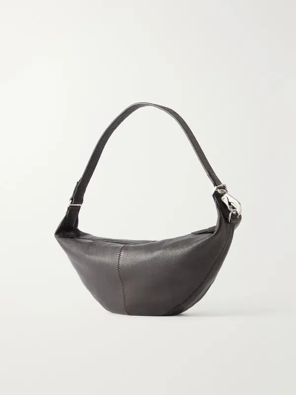 LEMAIRE Quiver Clip Mini Paneled Full-grain Leather Shoulder Bag