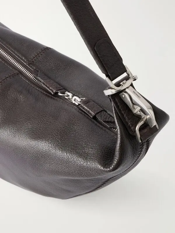 LEMAIRE Quiver Clip Mini Paneled Full-grain Leather Shoulder Bag
