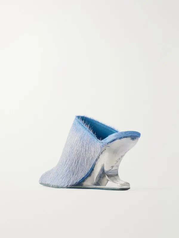 Rick Owens Cantilever Calf Hair Pumps