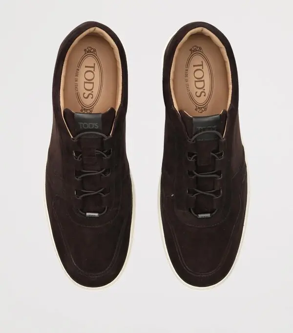TOD'S Leather Elastic Cassetta Sneakers