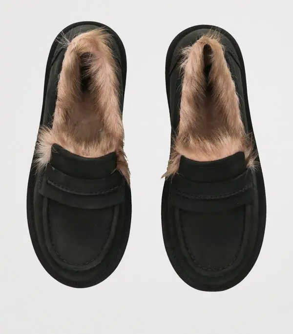 UGG Nubuck Ellis Loafers - Black