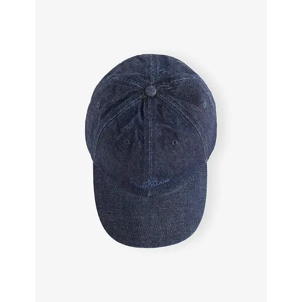 Stone Island Brand-embroidered Denim Cap