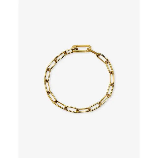 MISSOMA Classic Paperclip 18ct Gold Pvd Plated Stainless-steel Chain Bracelet - Silver
