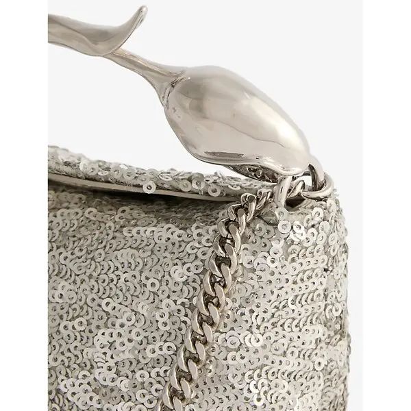 Erdem Sequinned Micro Bloom Bag