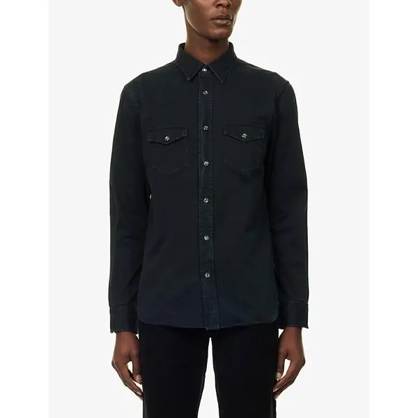 TOM FORD Slim-fit Western Denim Shirt