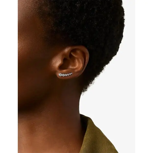 MISSOMA Tennis Climber Plated Sterling- And Cubic Zirconia Stud Earrings - Silver