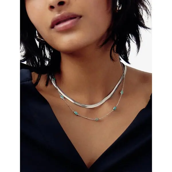 MISSOMA Magma Gemstone Plated Sterling- And Amazonite Charm Choker