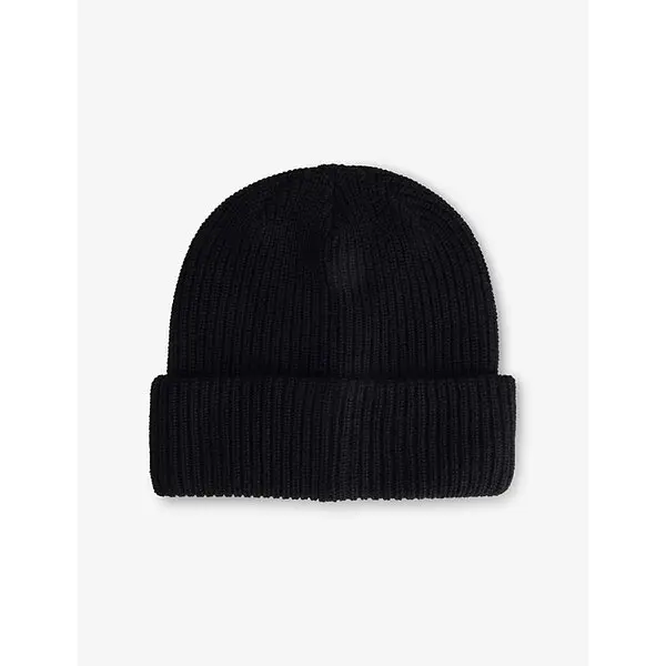 DUKE + DEXTER Logo-embroidered Wool Beanie Hat