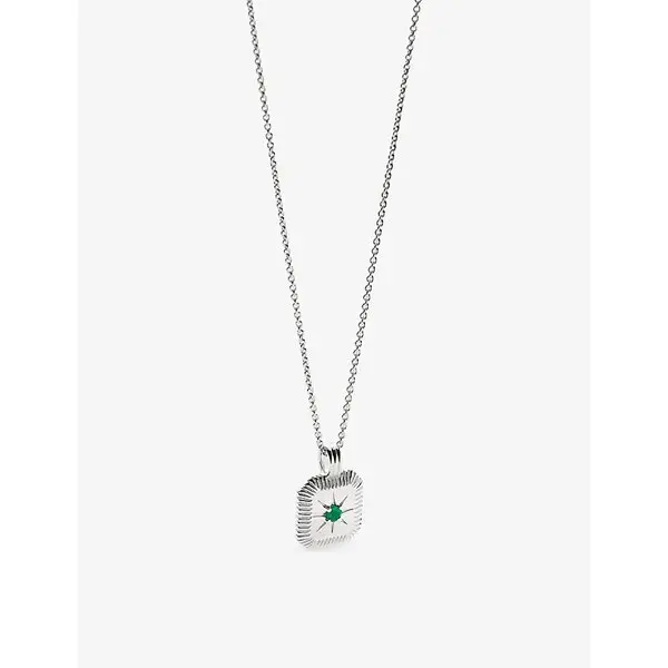 MISSOMA May Birthstone Sterling- And Crystal Pendant Necklace