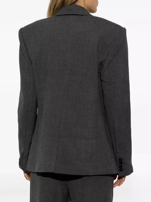 SELF-PORTRAIT Double-breasted Flower Blazer