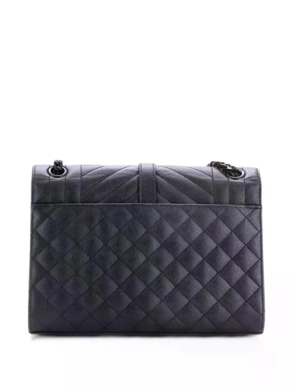 Saint Laurent Classic Monogram Envelope Satchel Mixed Matelassé Leather Medium Shoulder Bag