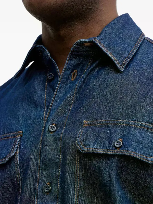 Sisley Buttoned Chest-pocket Shirt