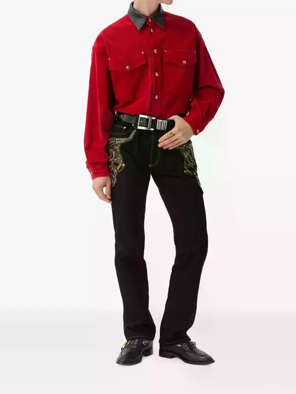 Versace Corduroy Velvet Blouson