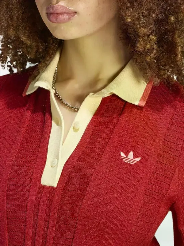 Adidas Cable Knit Cali Polo Shirt