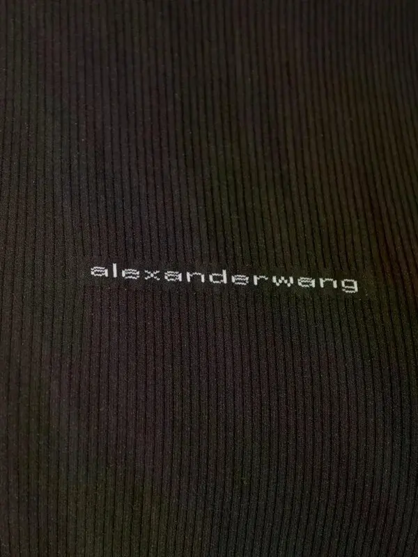 Alexander Wang Logo-print Ribbed Sweater