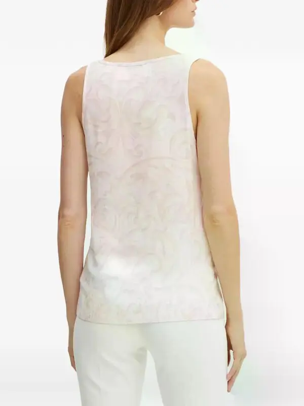 SILVIAN HEACH Patterned Scoop-neck Blouse
