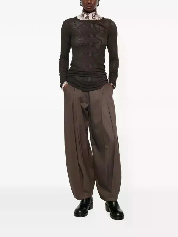 Source Unknown Mika Tuck Straight-leg Trousers