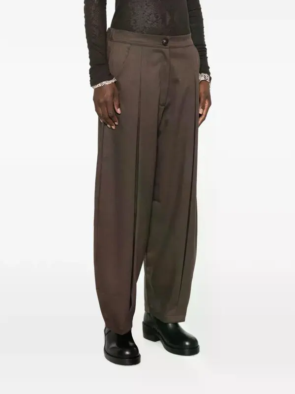 Source Unknown Mika Tuck Straight-leg Trousers