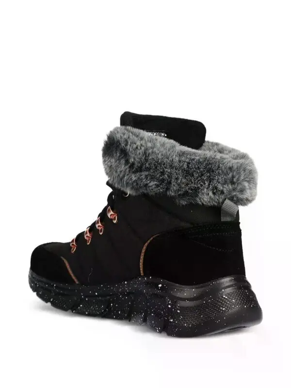 Sketchers Fur Trim Quilted Sneakers