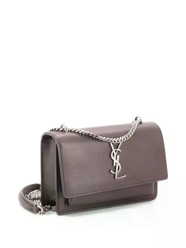 Saint Laurent Sunset Chain Wallet Leather Crossbody Bag