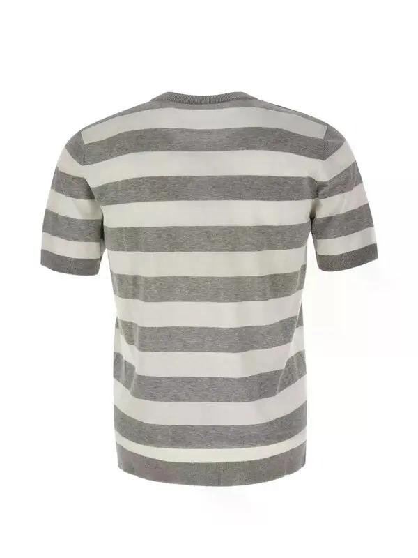 KANGRA Striped Cotton T-shirt