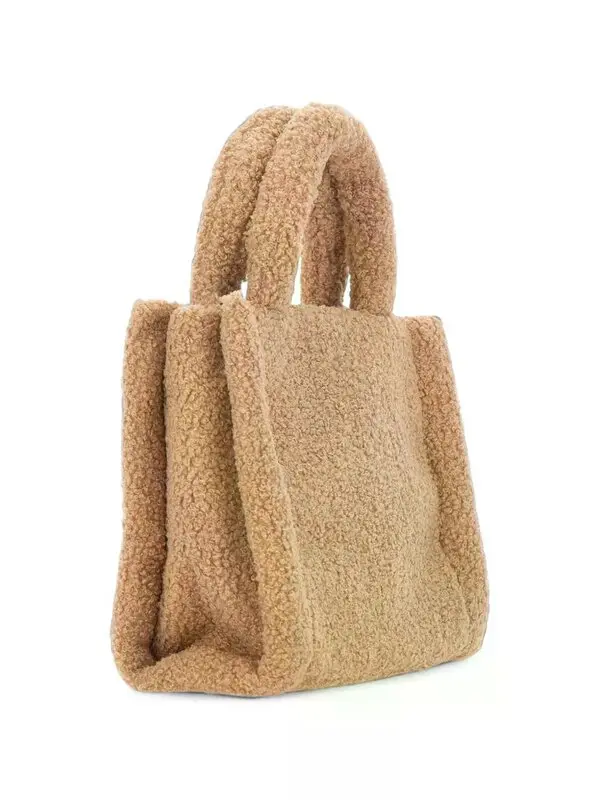 COLMAR Teddy-effect Logo-patch Tote Bag