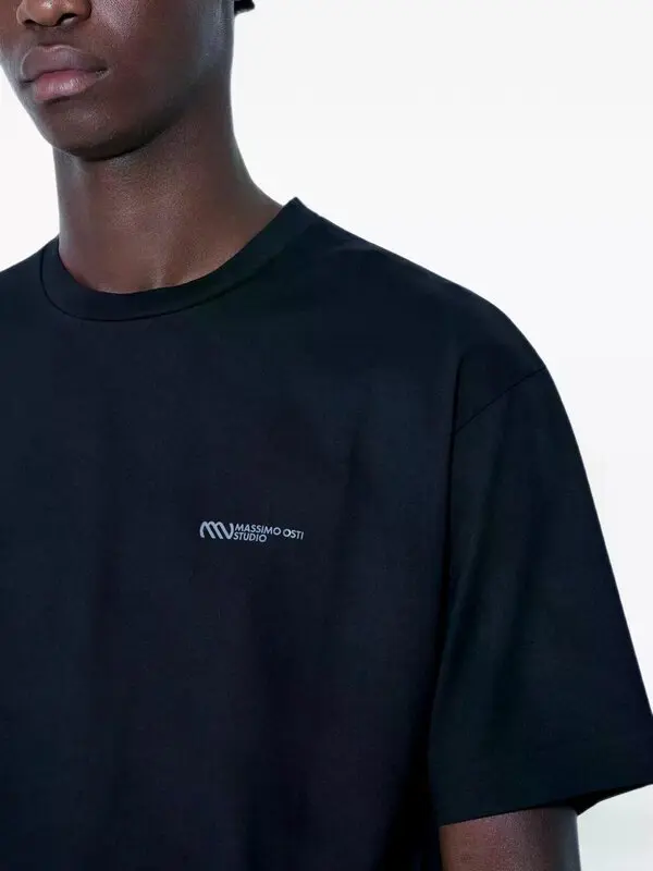 MOOS STUDIO Logo-motif T-shirt