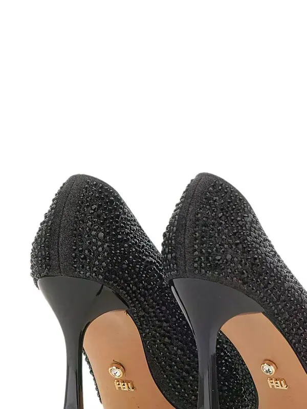 TWENTY FOURHAITCH Rhinestone-embellished Pointed-toe Pumps