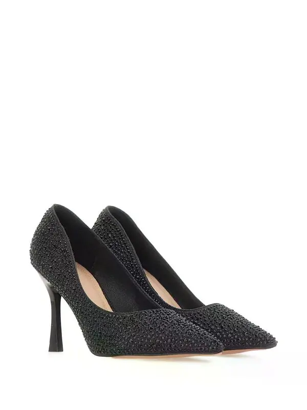 TWENTY FOURHAITCH Rhinestone-embellished Pointed-toe Pumps