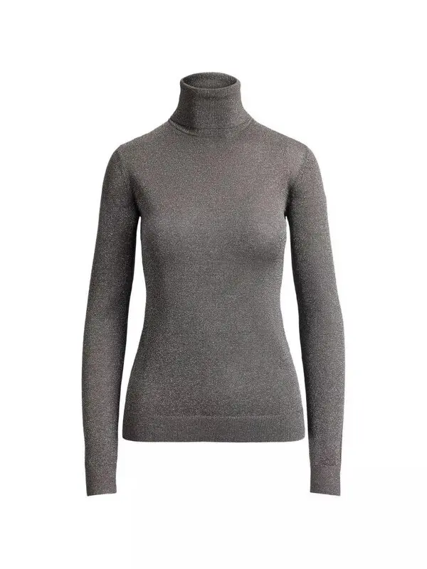 Ralph Lauren Metallic-effect Roll-neck Sweater